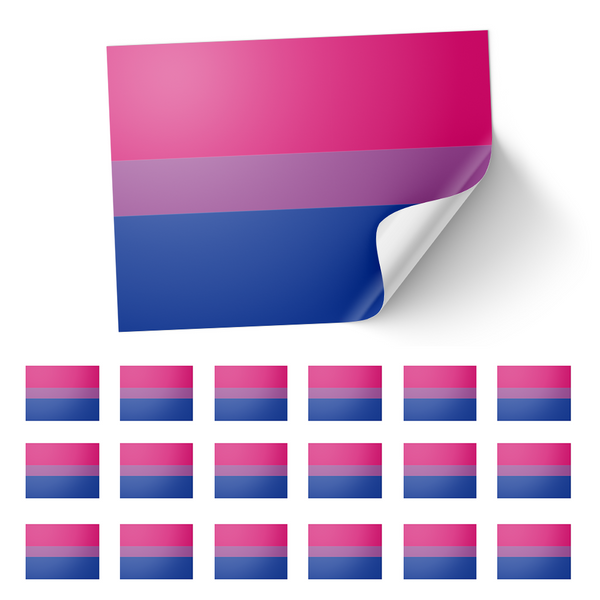 20 X Bisexual Flag Stickers – Panda Loco