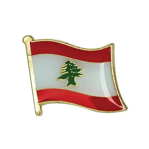 Lebanon Flag Pin Badge – Panda Loco
