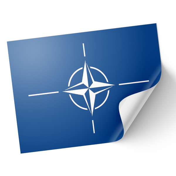 20 X NATO Flag Stickers – Panda Loco