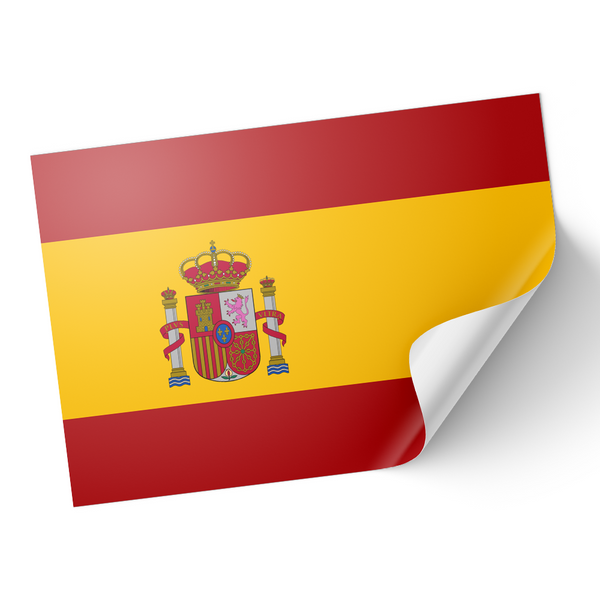 20 X Spain Flag Stickers – Panda Loco